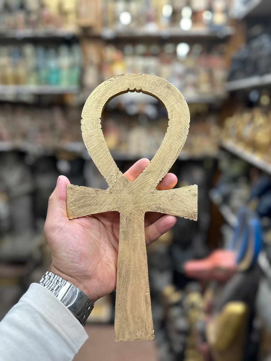 Golden Ankh Key of Life, Egyptian Mythology Replica - Etsy
