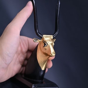 Egyptian Goddess Hathor Cow Form and Faithful Face, Egyptian Hathor ...