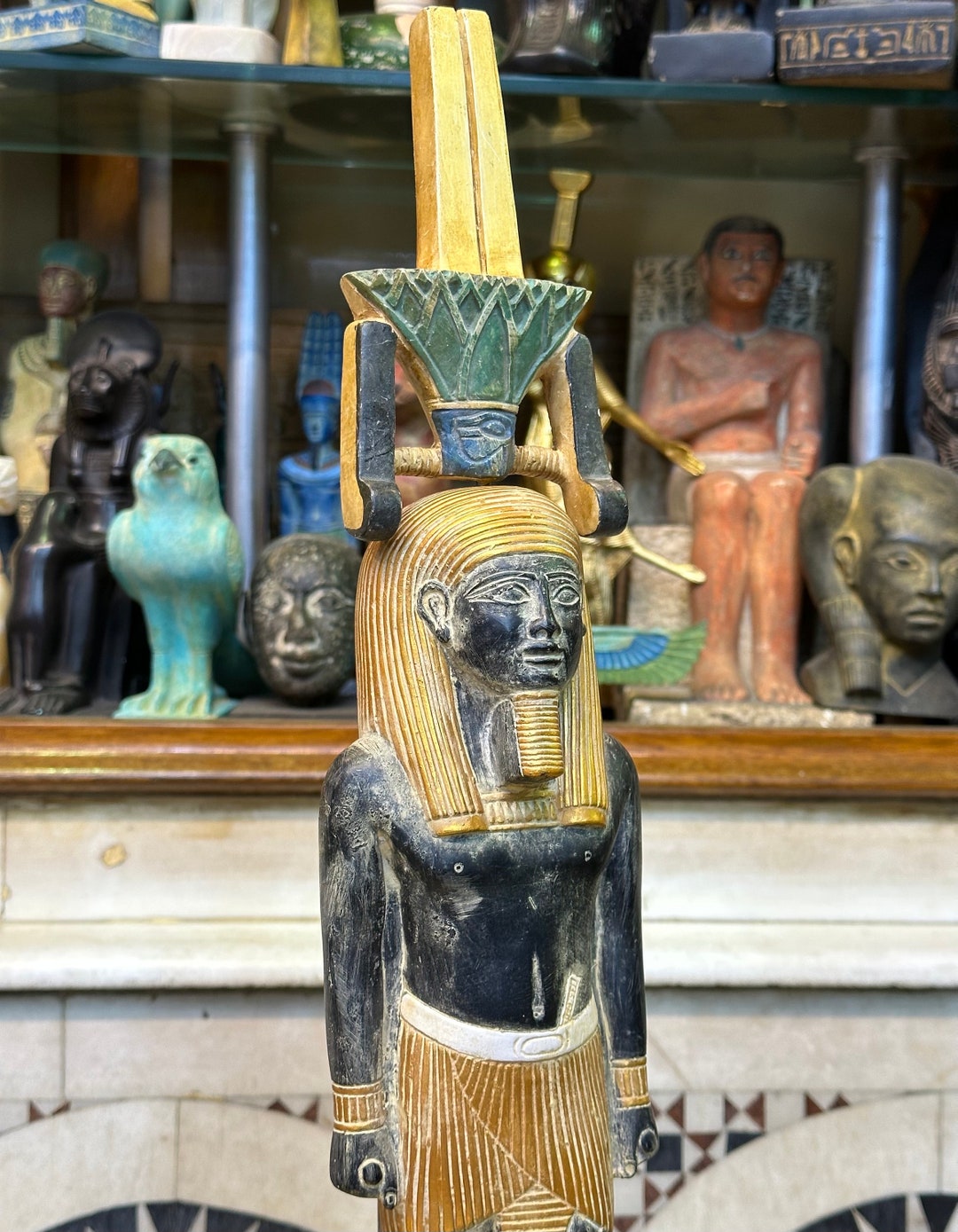 Pretty Statue of Nefertem-god of Healing-beauty-perfumes During the ...
