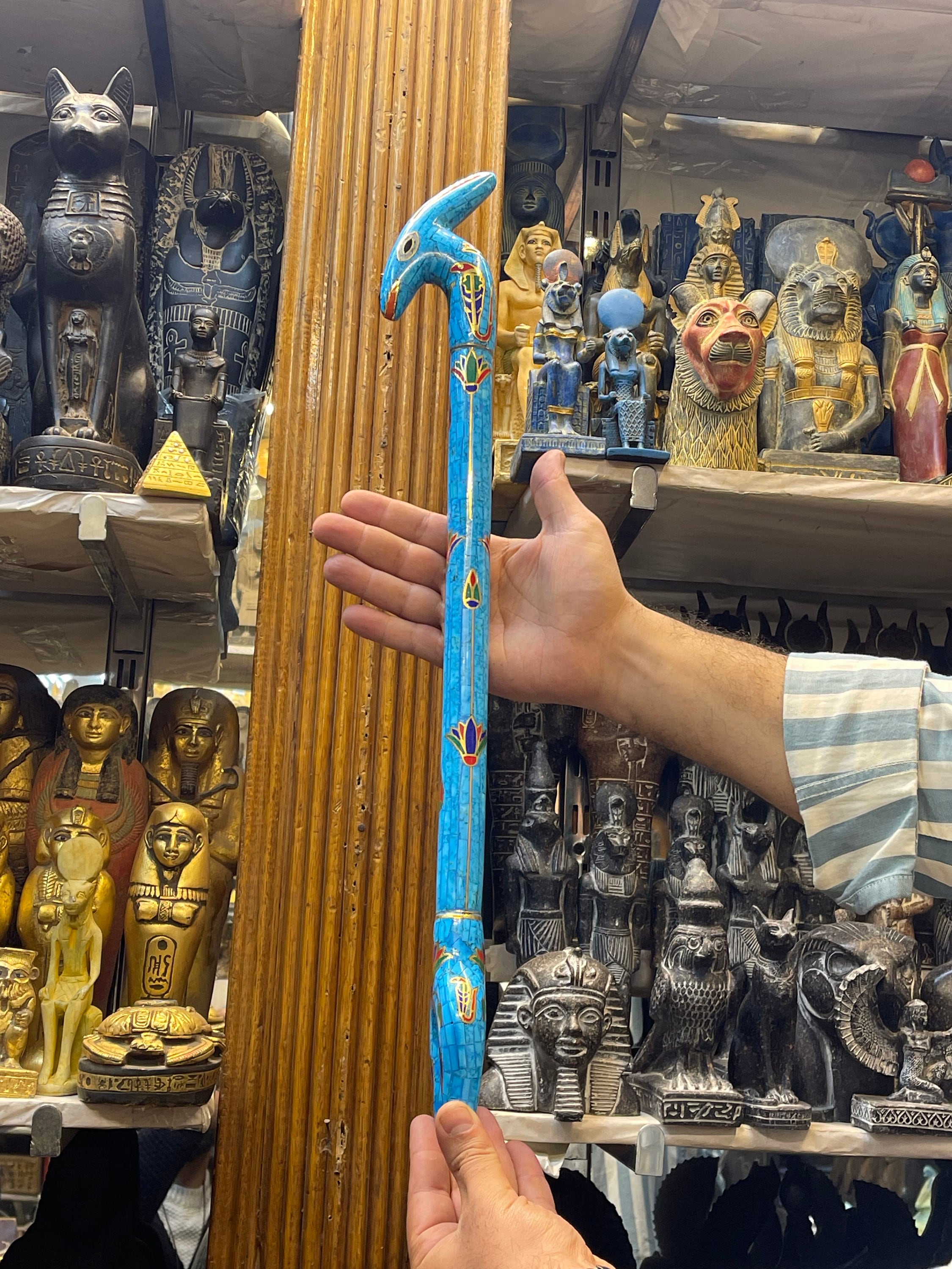 Egyptian Was Scepter, Anubis Staff, Symbol of Strength - Etsy