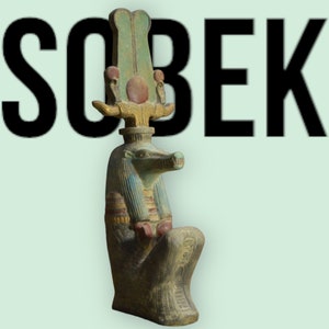 Sobek-marvelous Statue of the Crocodile God of Nile Fertility ...