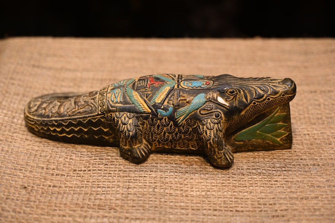 Statue for Sobek, Sobek Egyptian God Egyptian Crocodile God, Ancient ...