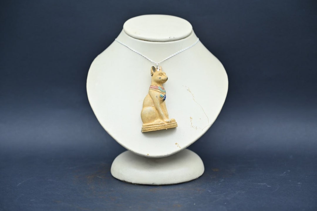 Ancient Egyptian Cat Goddess Bastet Amulet, Egyptian Cat Goddess. - Etsy