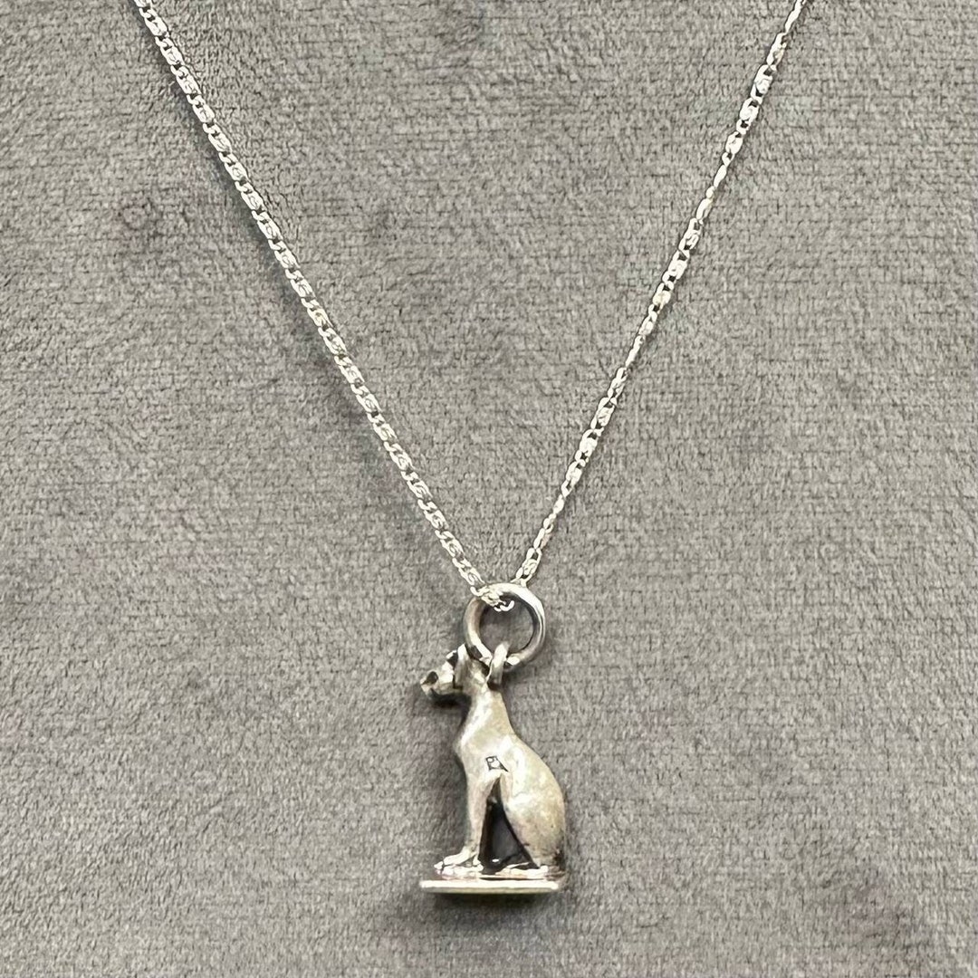 Bastet Cat Goddess Amulet, Ancient Egyptian Pendant - Etsy