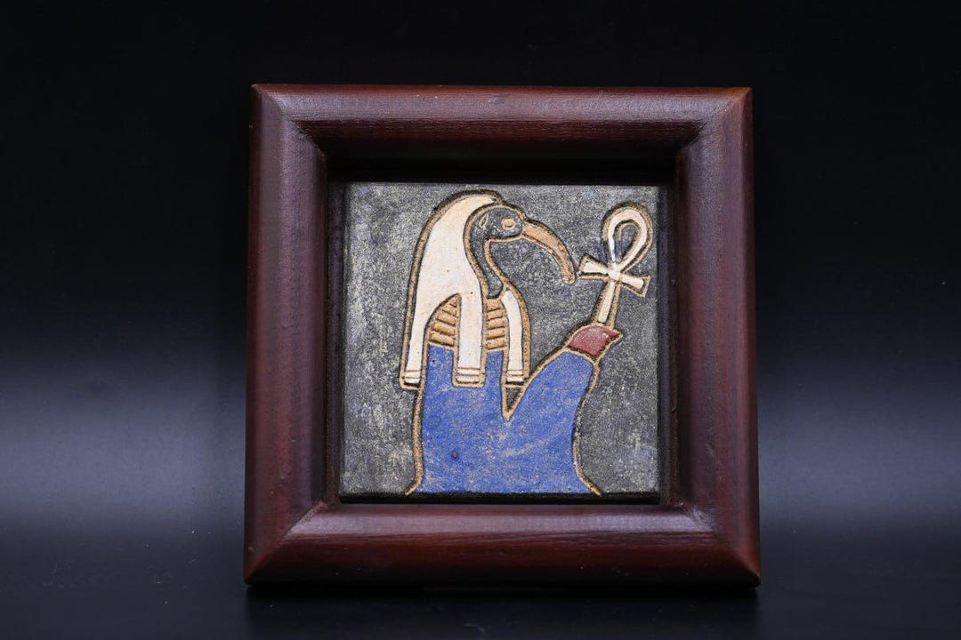 Handcrafted Thoth Relief: Egyptian Museum Replica - Etsy