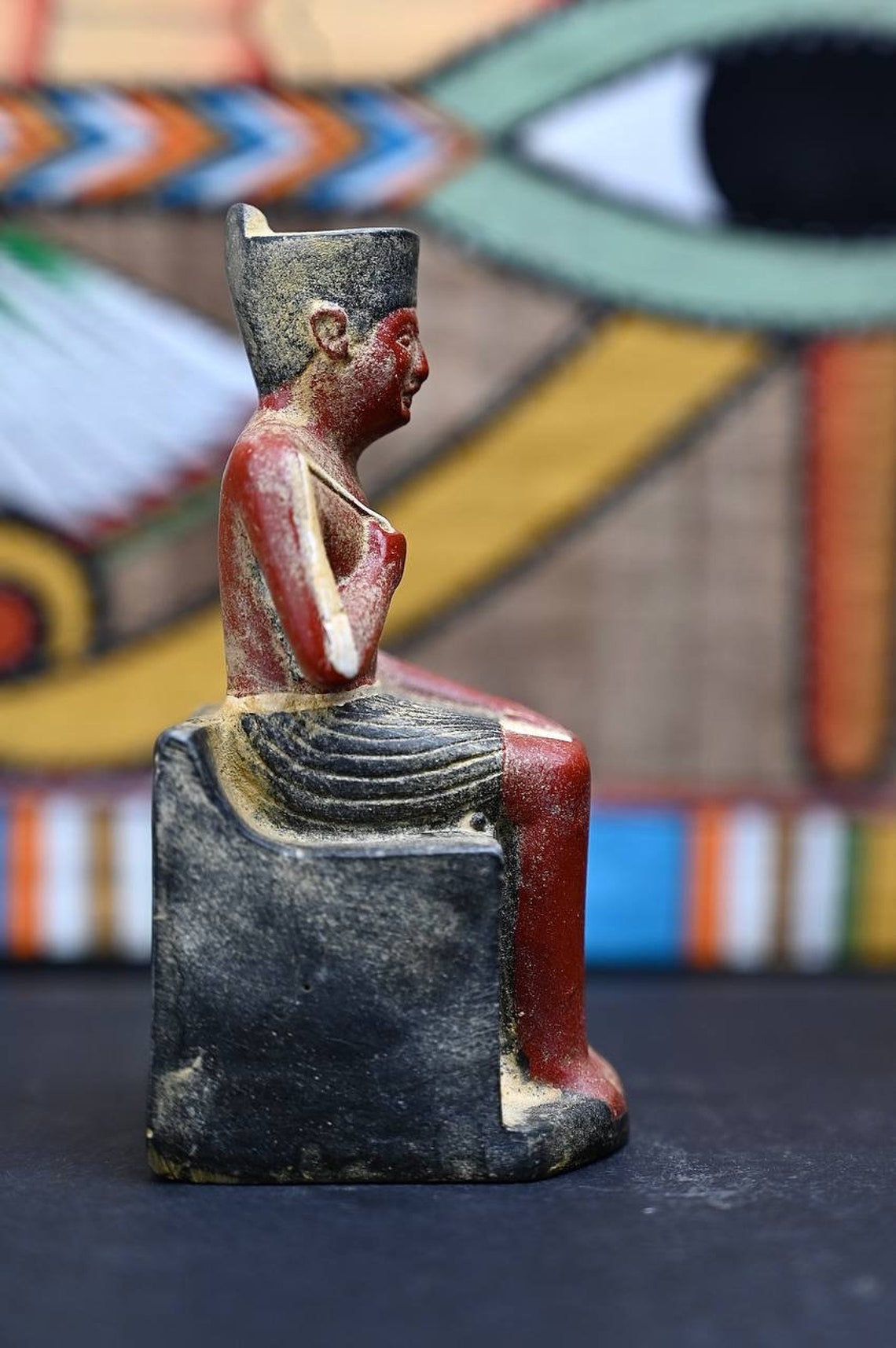 King Khufu Statue: Egyptian Pharaoh Sculpture, Ancient Deities - Etsy