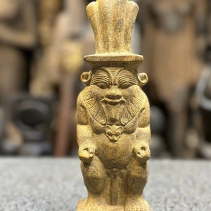 Marvelous Bes Statue-egypt God of Fun Pleasure-childhood in Ancient ...