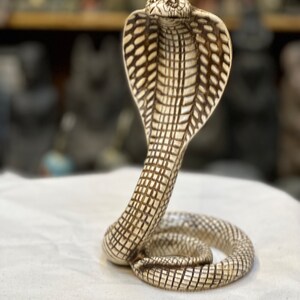Uraeus Cobra Statue, Egyptian Serpent Goddess Wadjet Sculpture - Etsy