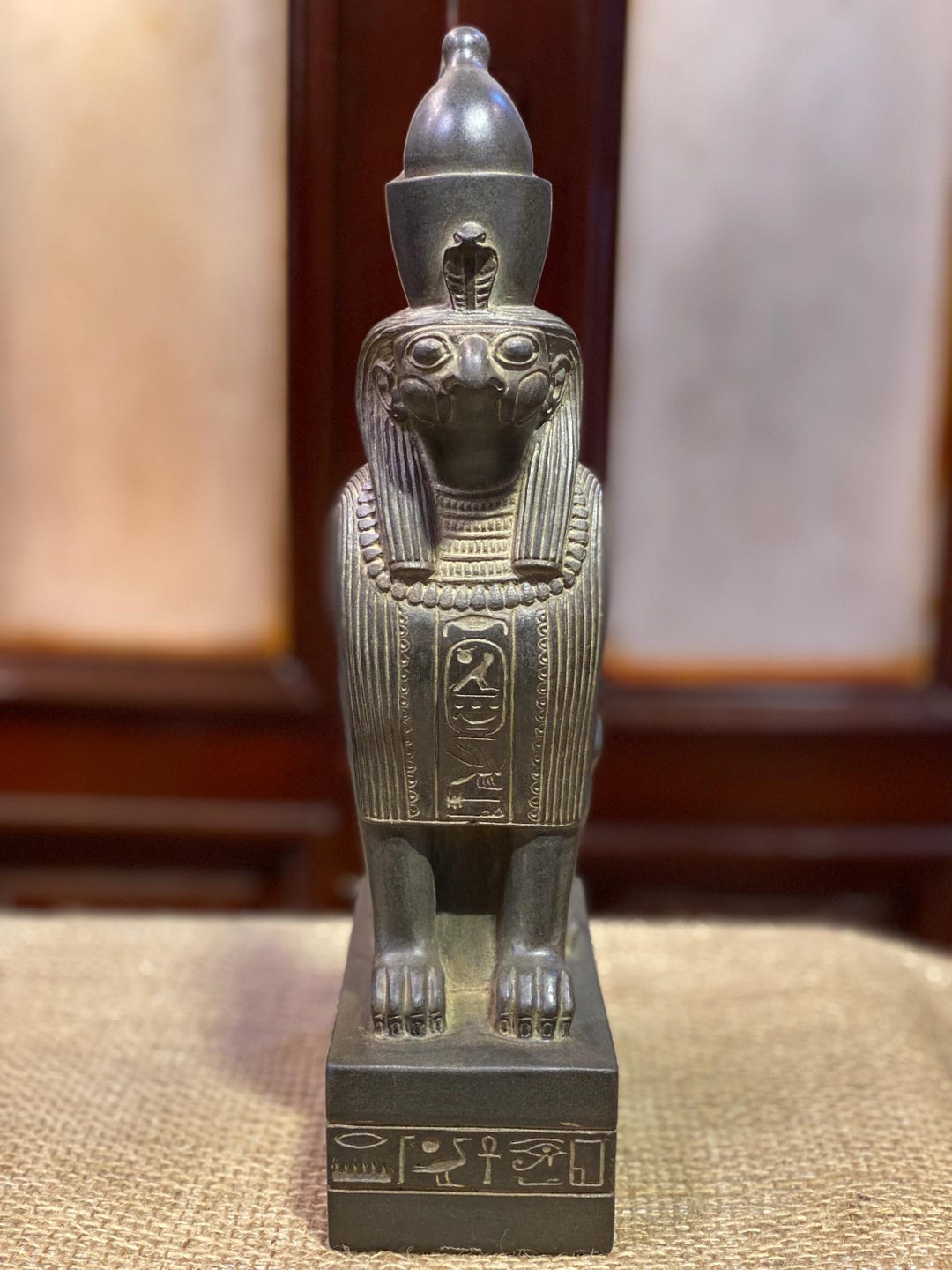 Handcrafted Basalt Horus Statue – Ancient Egyptian Decor - Etsy