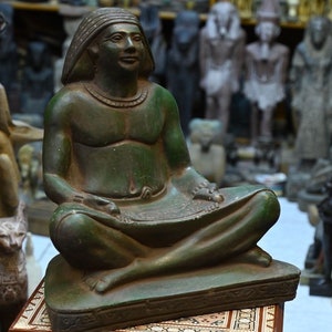 Large Vintage Statue of the Egyptian Scribe,one of the Best Professions ...