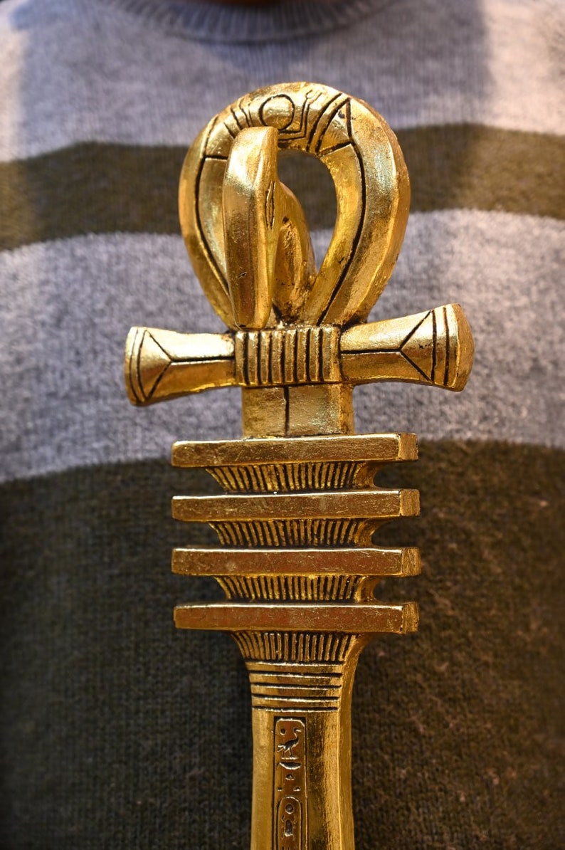 Egyptian Djed Scepter: Key of Life, Symbol of Strength - Etsy