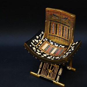 King Tutankhamun Throne Replica – Handcrafted Egyptian Ceremonial Chair ...