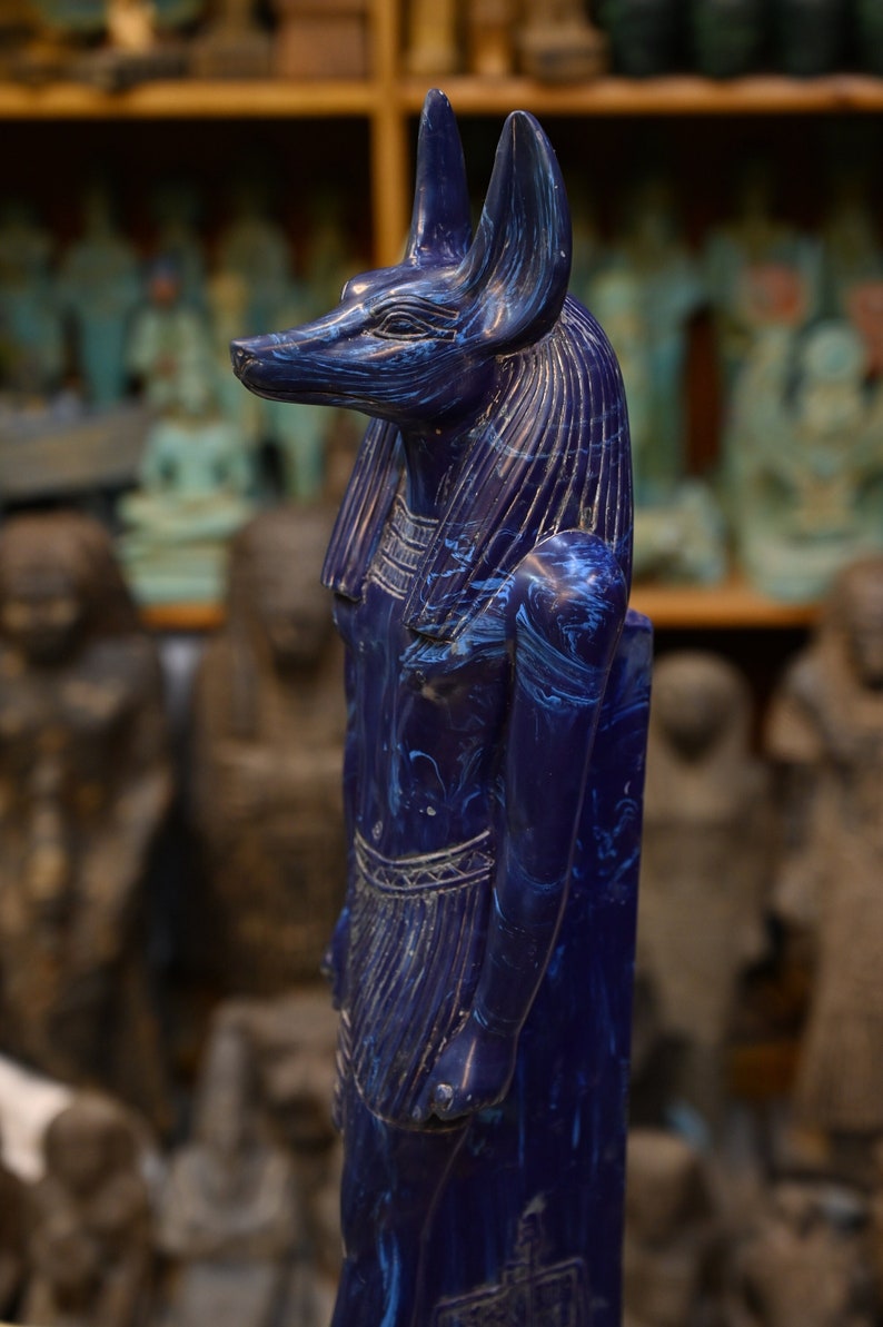 Elegant Statue of God Anubis-lapis Lazuli Stone-handcrafted-antique ...