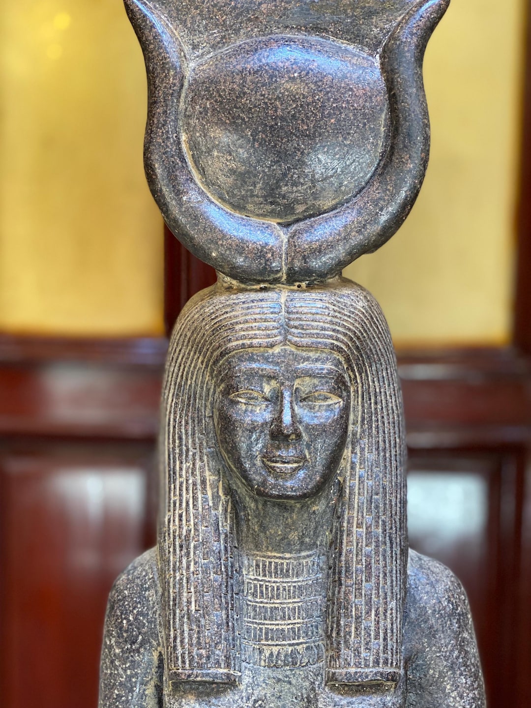 Unique Egyptian Goddess Hathor Statue Ancient Egyptian Goddess of ...
