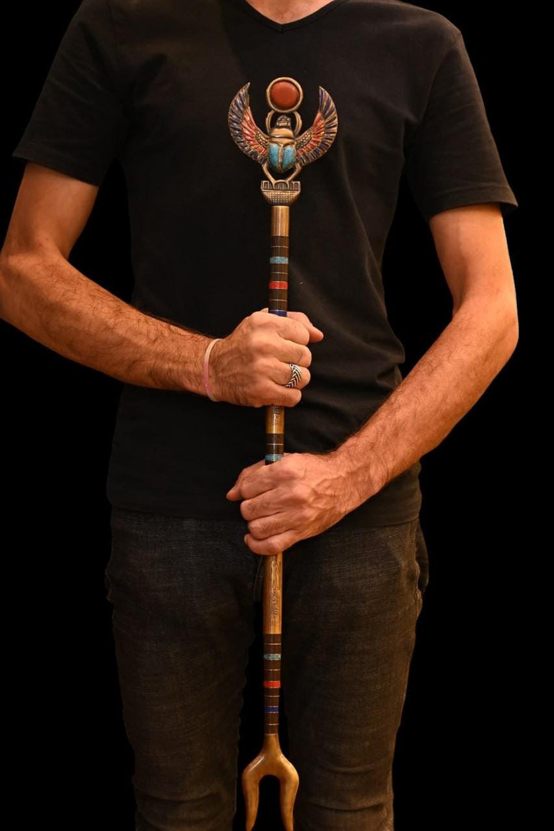 Piece of Scarab Scepter A Representation of Power, Authority, Stability ...