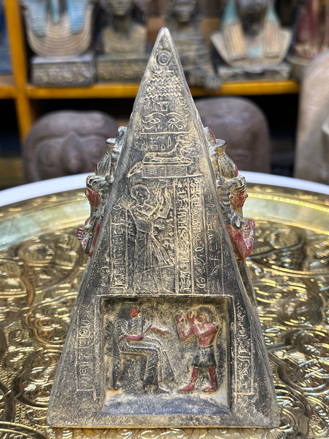 Pyramid Decorated With Beautiful Engrave-egyptian - Etsy