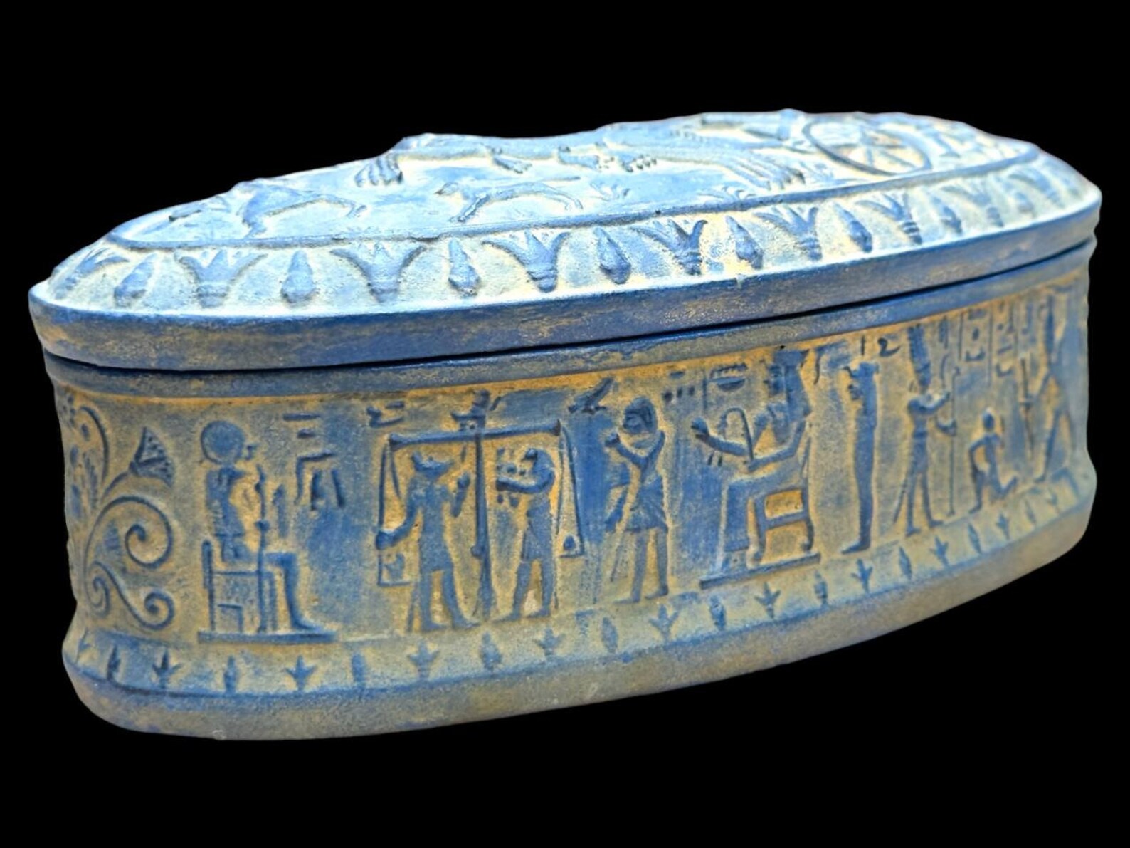 An Egyptian Box Inscribed With Pharaonic Inscriptions-antiques-replica ...