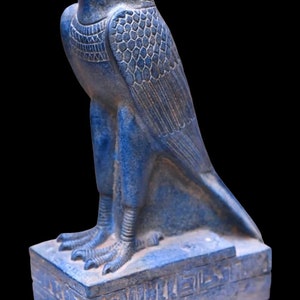 Horus-amazing Blue Statue of the God Horus God Protection-peace-ancient ...