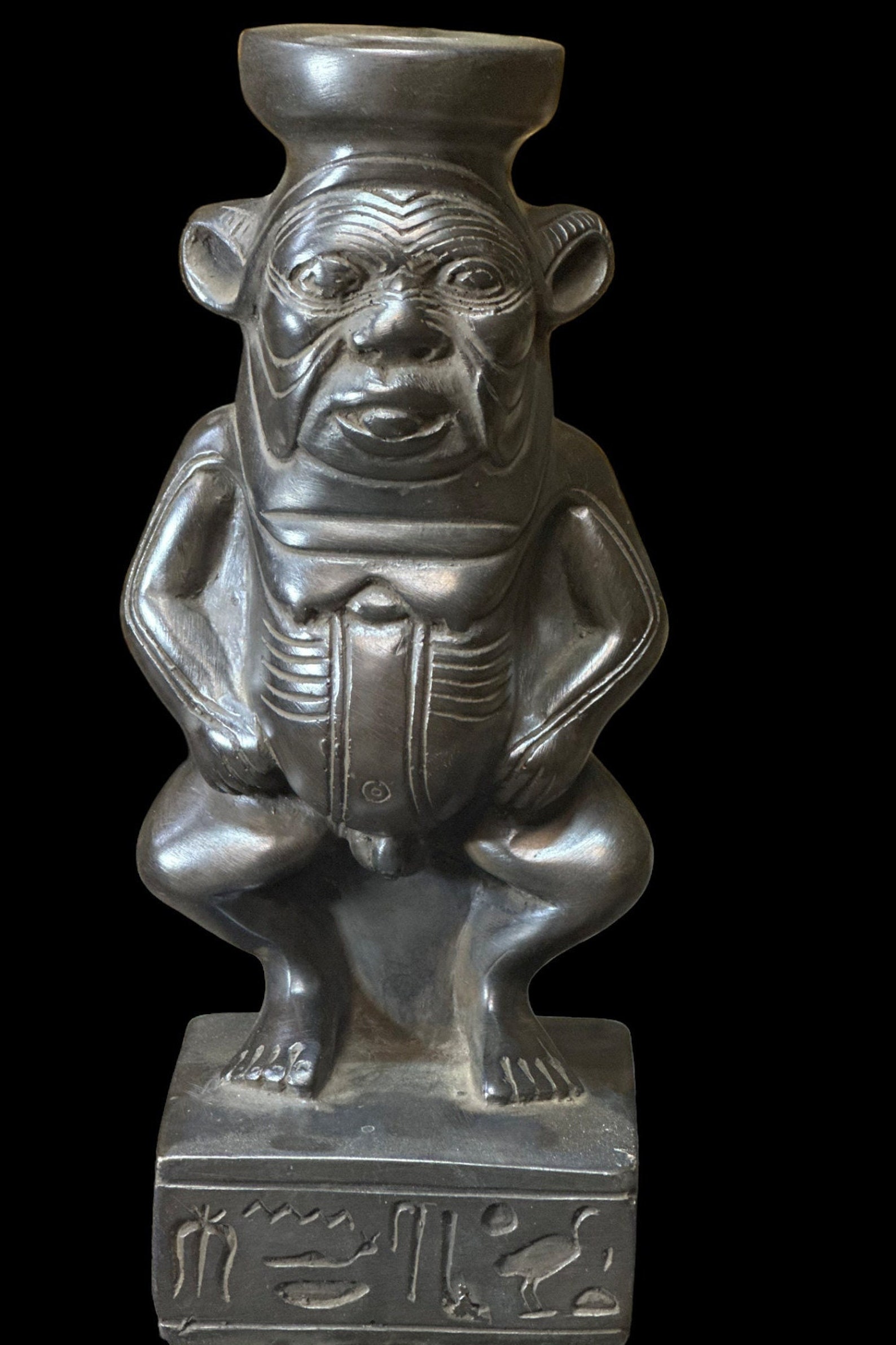 Carved Bes Statue, Egyptian God of Fun, Ancient Decor - Etsy
