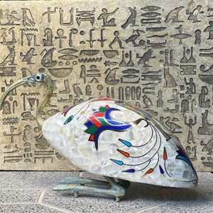Egyptian Ibis God Thoth Statue, Ancient Wisdom Decor - Etsy