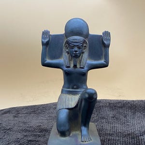 Handcrafted Basalt Stone Statue of God Shu, Egyptian Mythology - Etsy