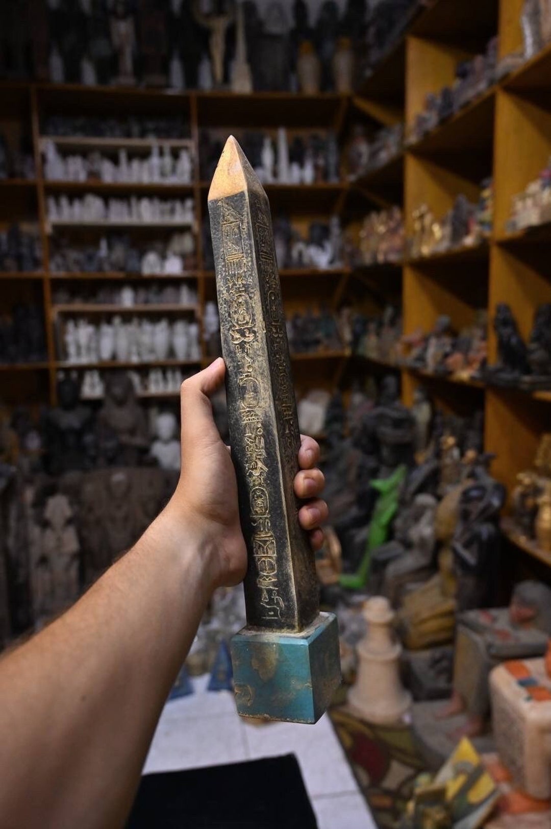 Unique Obelisk Granite Stone-symbol of the Sun God Ra, Usd-handcrafted ...