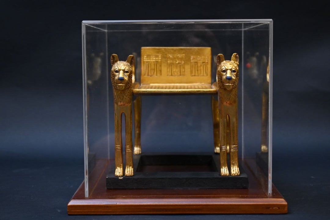 Tutankhamun Lions Bad-replica Museum Piece-ancient Egyptian Religion ...