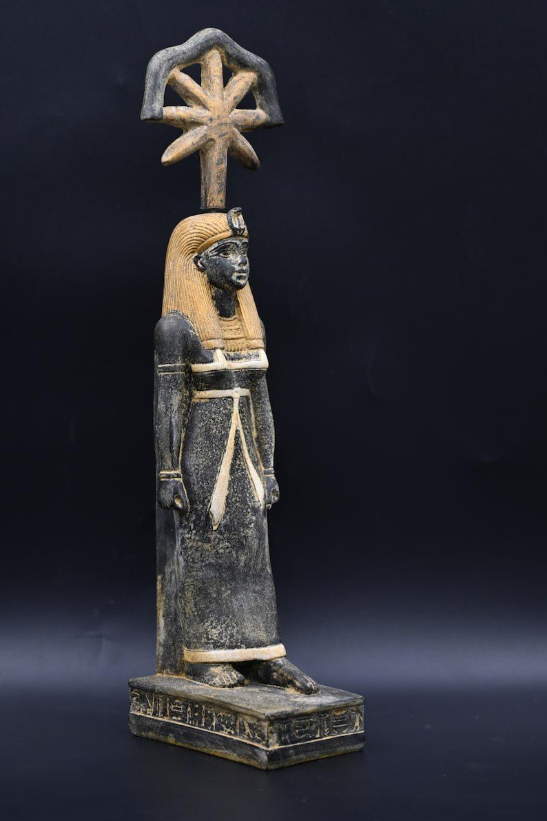 Seshat Statue: Egyptian Goddess of Wisdom Stone Sculpture - Etsy