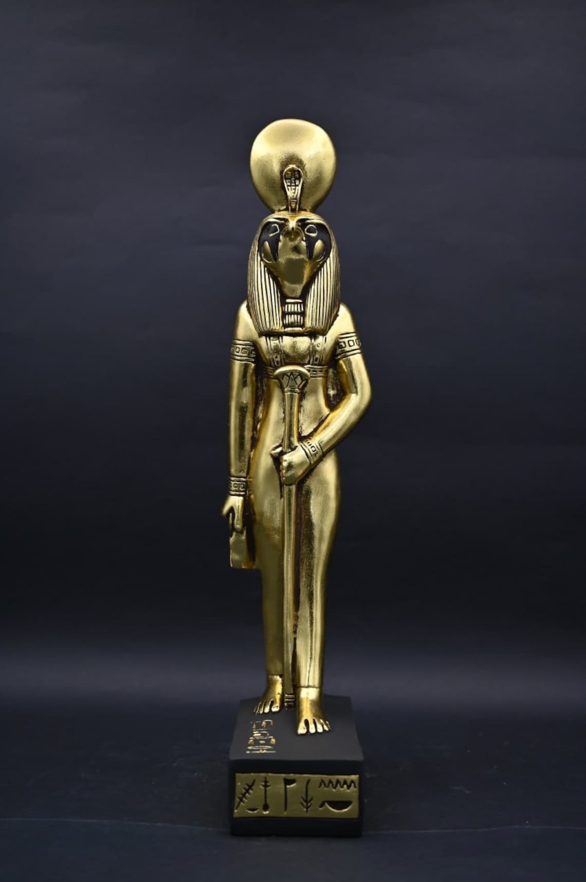 Handmade Solid Stone Egyptian God RA Statue - Mythology Sculpture - Etsy