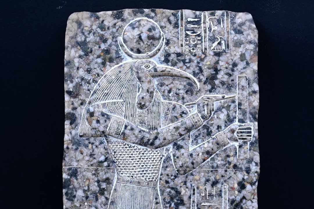 Ancient Egyptian Ibis God of Wisdom Thoth, God Thoth in Ibis Form, Wall ...
