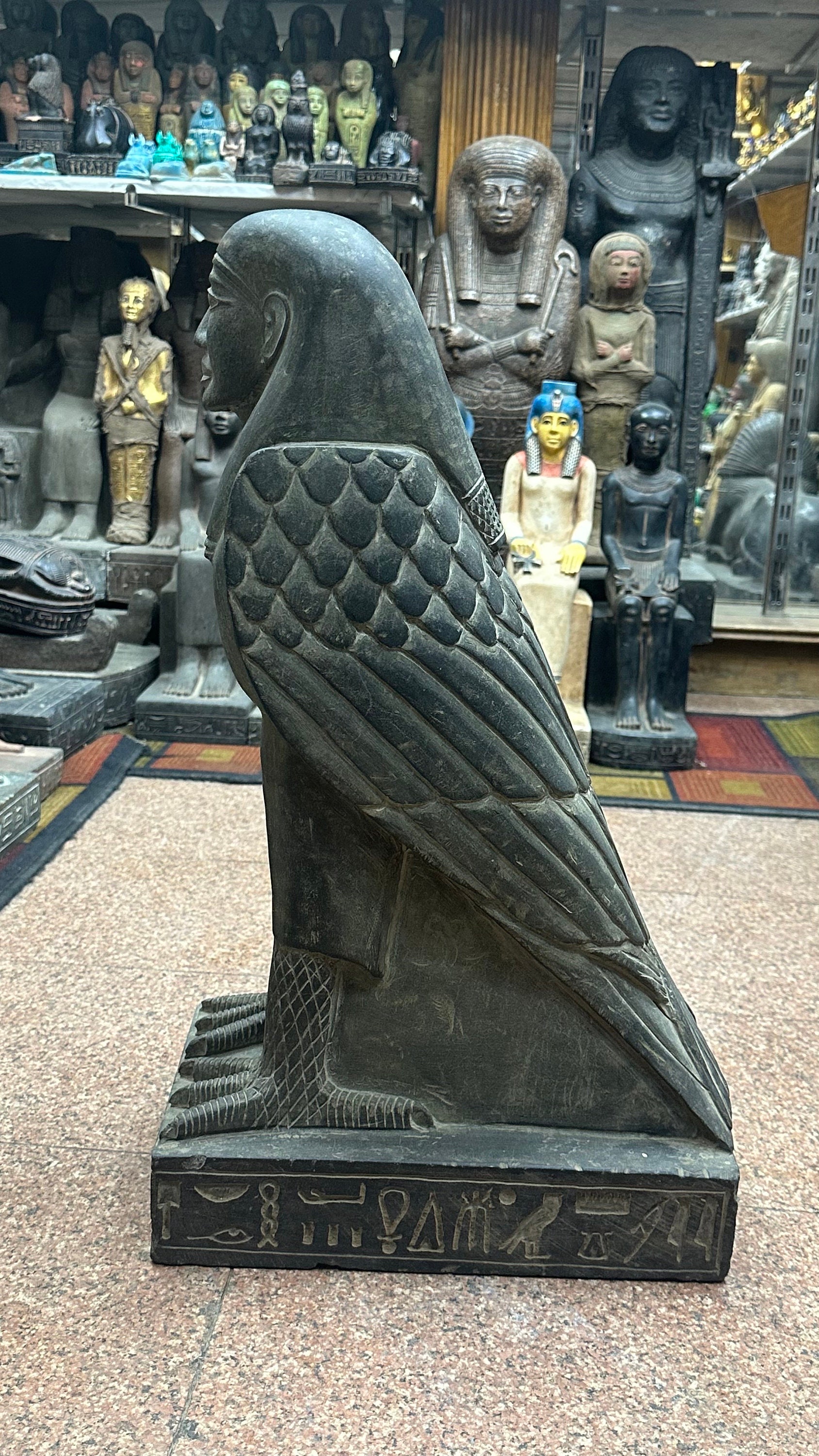 Handcrafted Egyptian Ba Statue, Soul of the Deceased Bird Sculpture - Etsy
