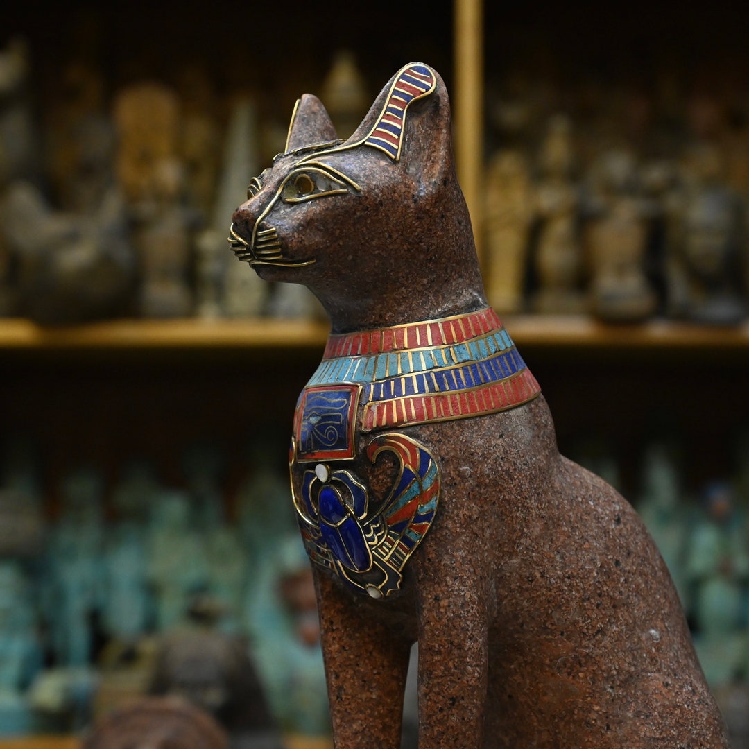 Bastit-gorgeous Statue of Egyptian Cat the Goddess of - Etsy