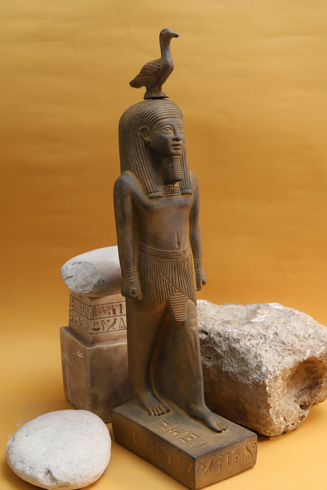 Geb Egyptian God of the Earth -a Mythological Member of the Ennead of ...