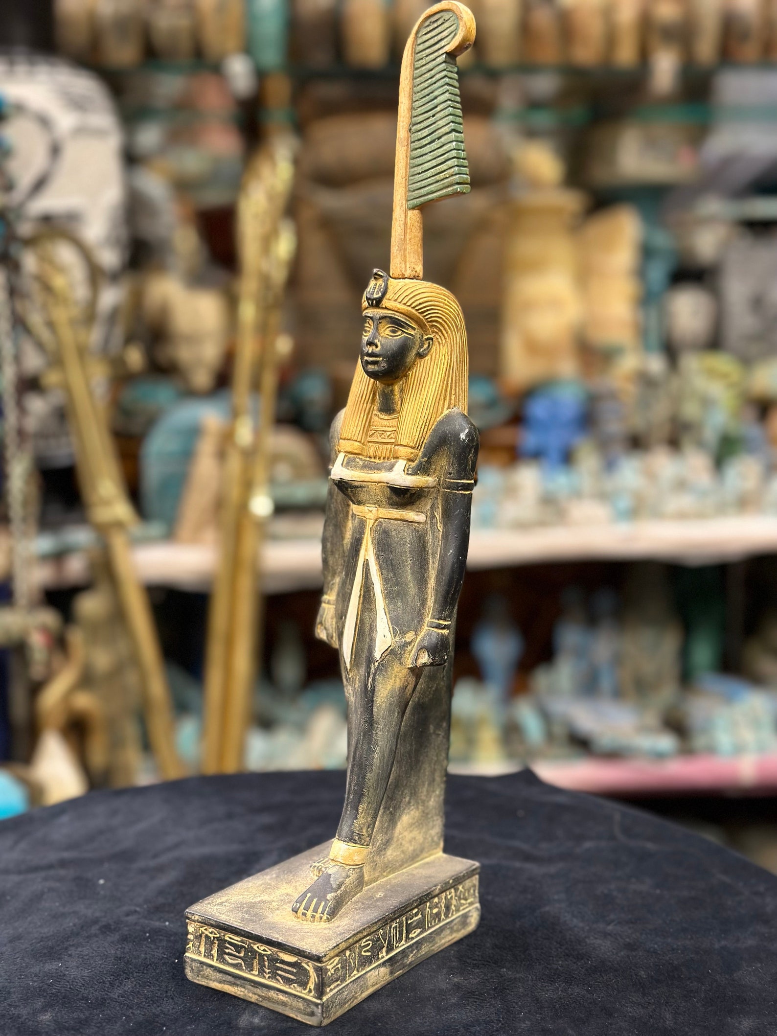 Vintage Egyptian Maat Statue – Goddess of Truth, Justice Sculpture - Etsy