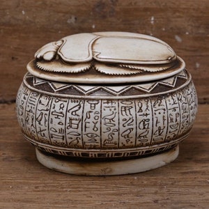 Beautiful Egyptian Jewelry Box-as Scarab Stone Made Light and Sold ...