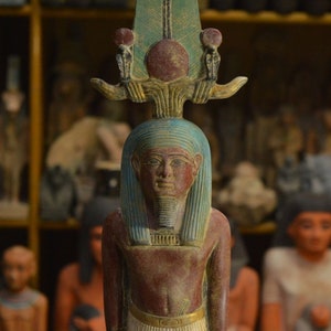 Nice Statue of Tatenen-god of the Primordial Mound in Ancient Egyptian ...