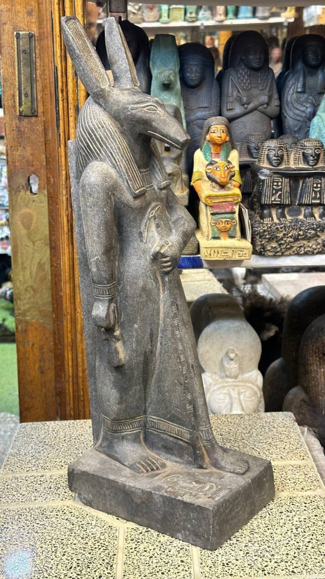 Vintage Egyptian Statue God Seth - Etsy