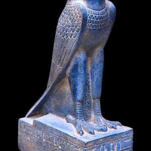 Horus-amazing Blue Statue of the God Horus God Protection-peace-ancient ...