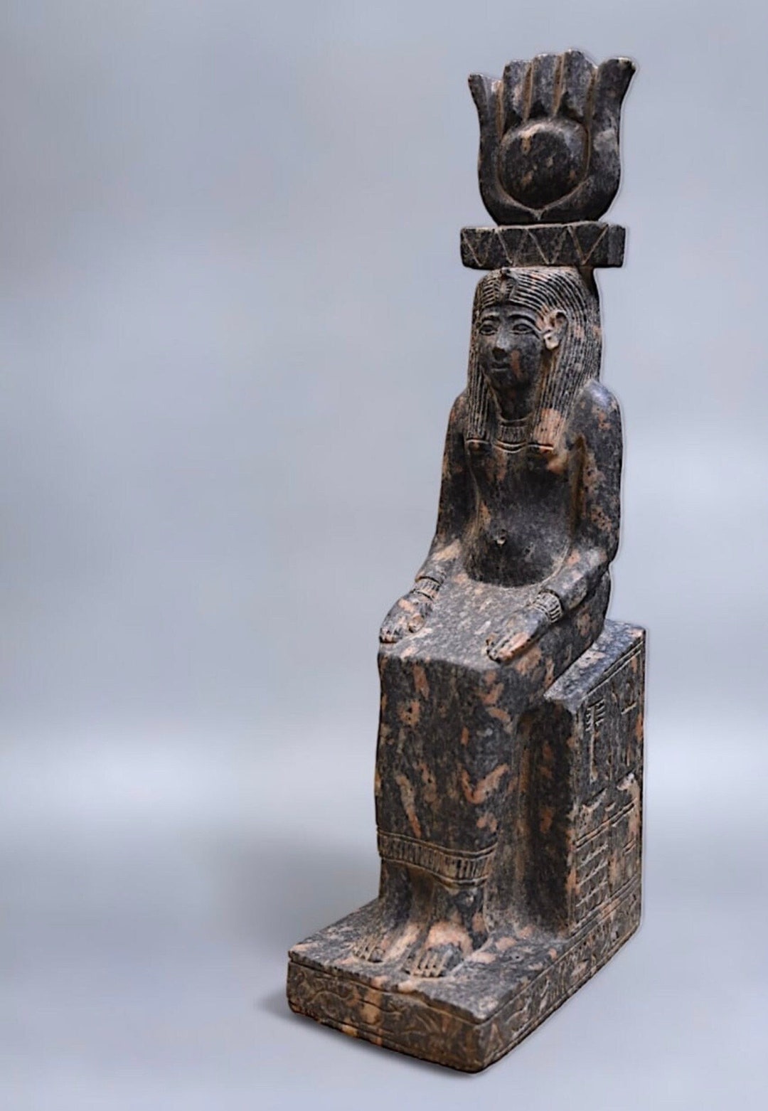 Vintage Hathor Statue Ancient Egyptian Goddess Motherhood Beauty Good ...