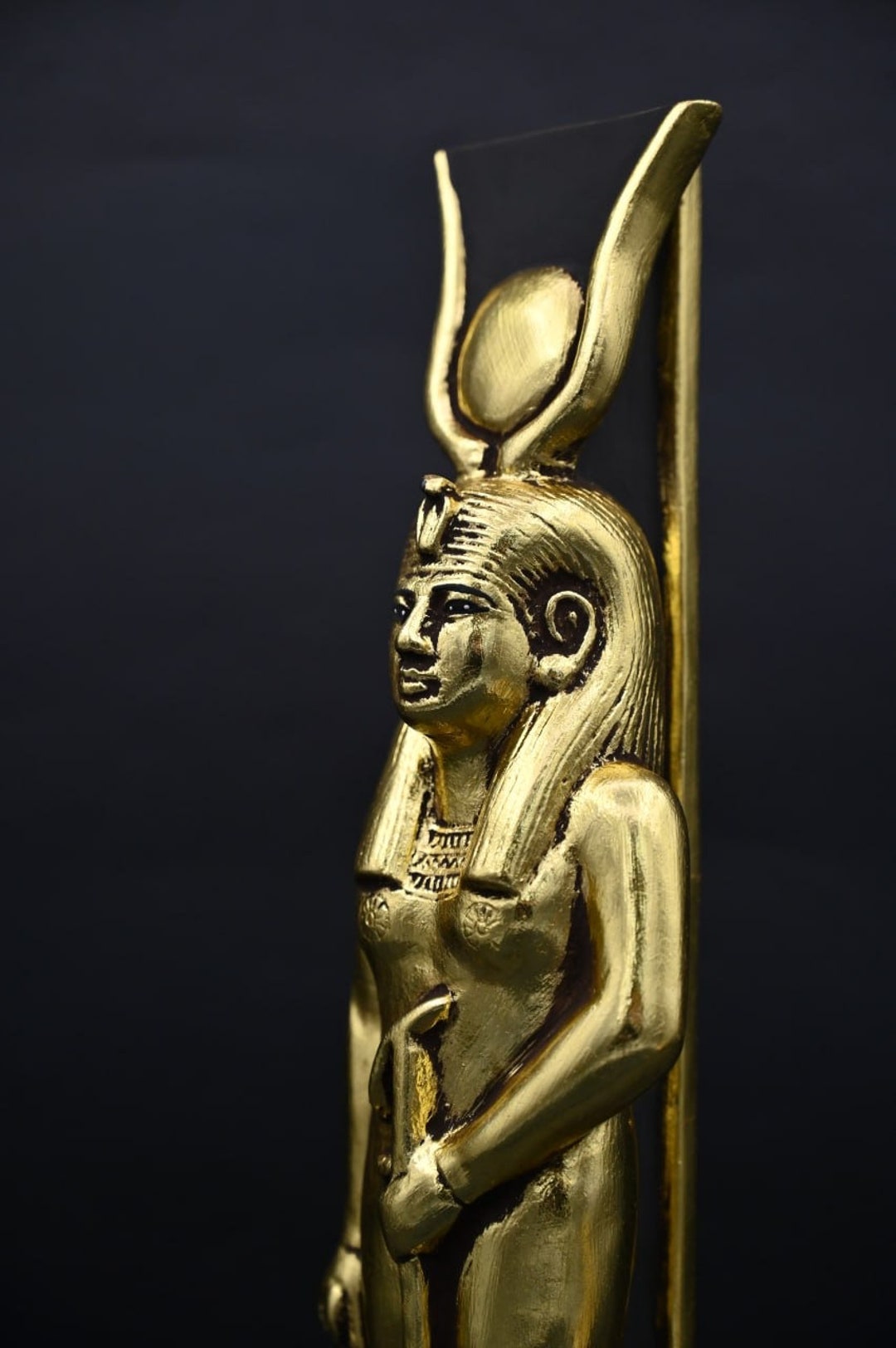 Egyptian Goddess Hathor Happy and Faithful Face, Egyptian Hathor ...