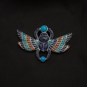 Egyptian Winged Scarab Amulet, Egyptian Winged Scarab With Sun Disk. - Etsy