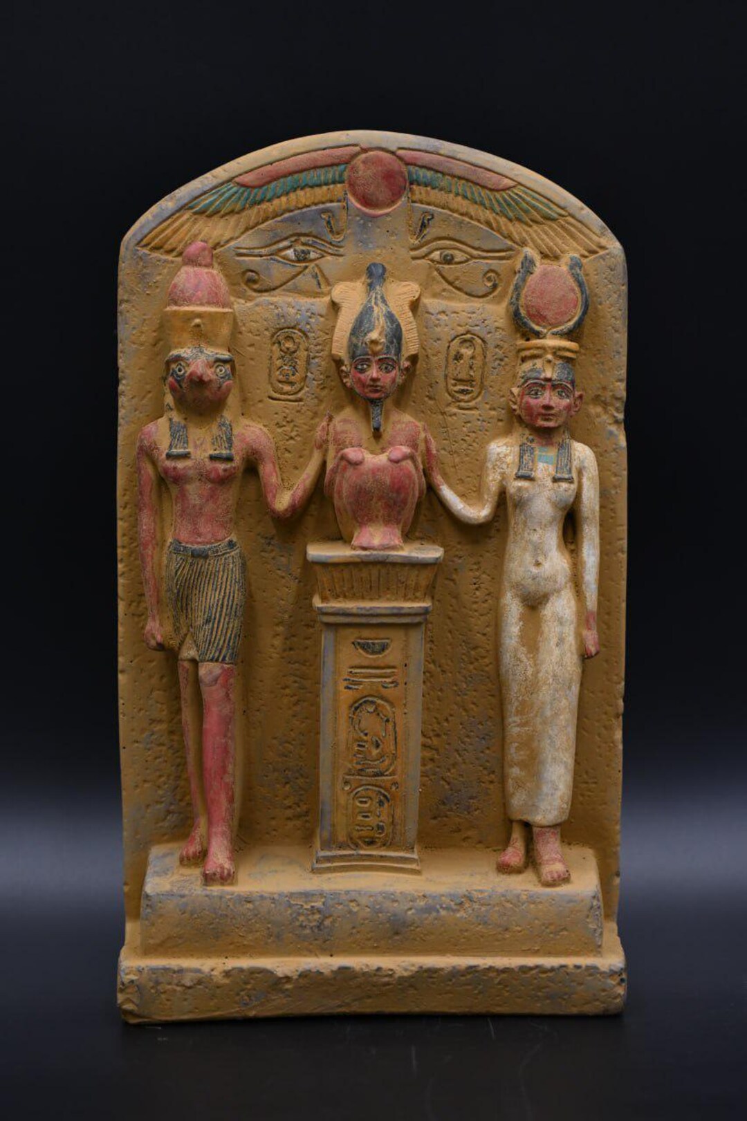 Rare Ancient Egyptian Antiquities Statue - Triad of Osiris, Isis ...