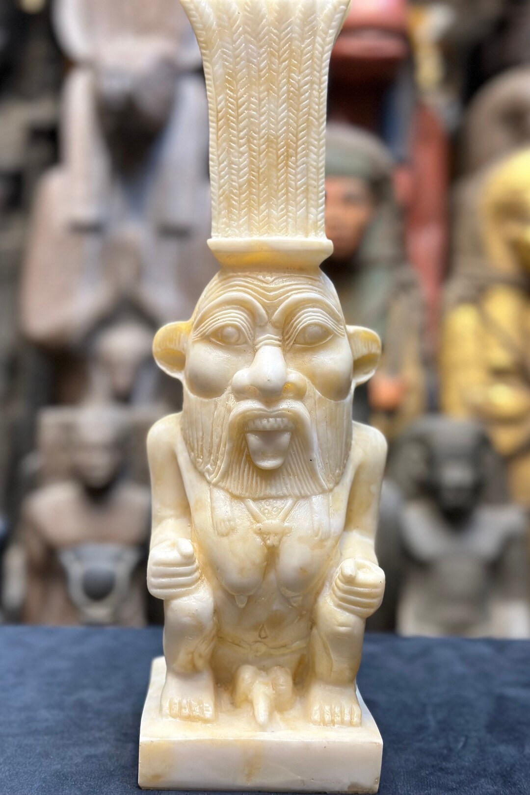 Gorgeous Bes Statue God of Fun Pleasure in Ancient Egypt-god of ...