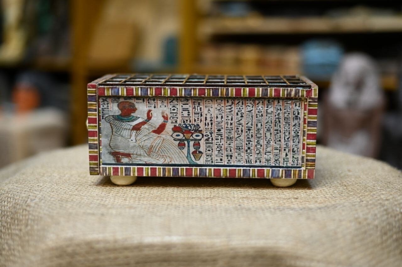 Antique Senet Game-egyptian Games-egyptian Unique Senet Game Board ...