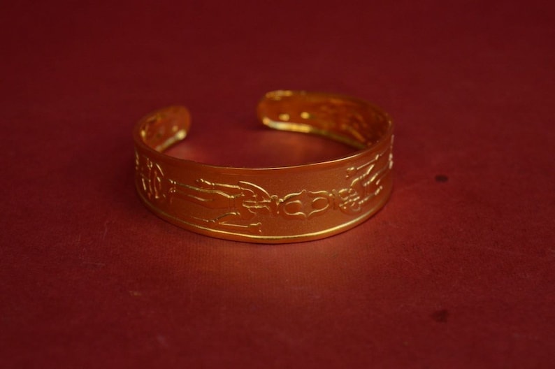 Pretty Golden Hathor Bracelets/handmade/silver Coated by Gold /-replica ...