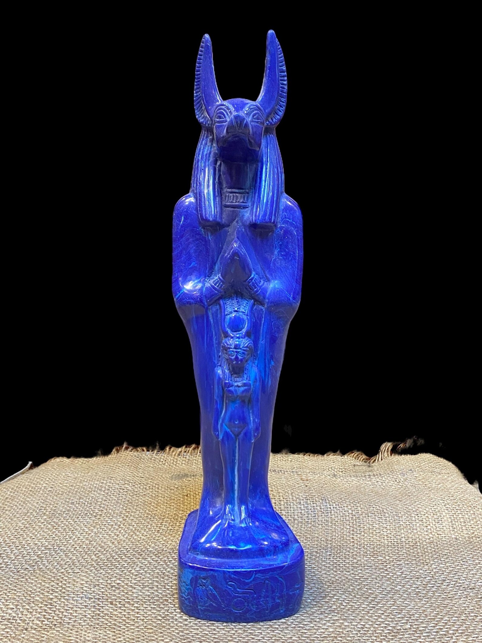 Blue Statue Anubis God-egyptian Mythology-mummification-protection ...