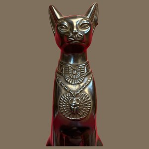 Pretty Statue of Bastet Egyptian Goddess of Protection Home Handcraft ...