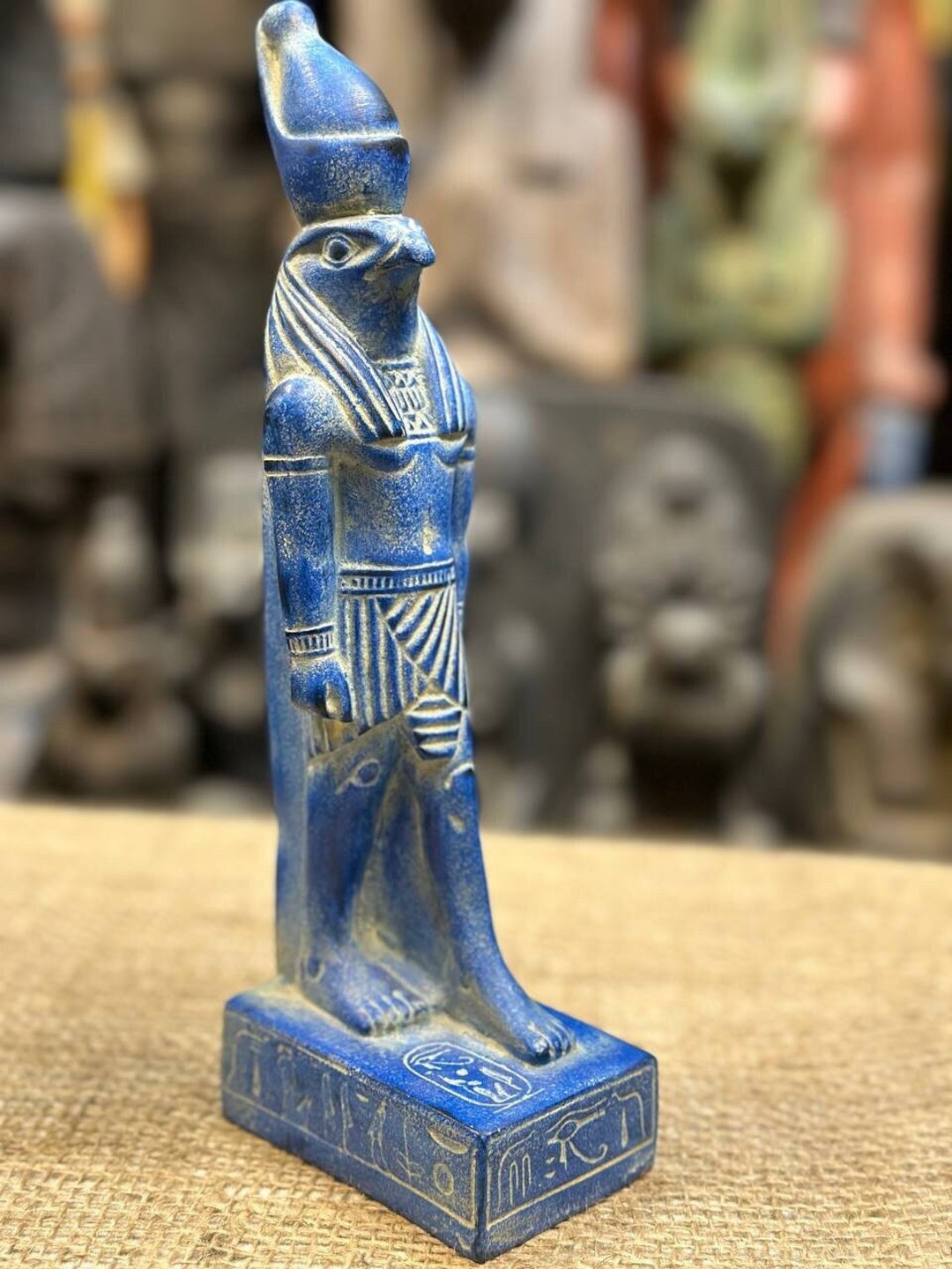 Rare Statue of the God Horus, Egyptian Pharaonic Statues, God of Peace ...