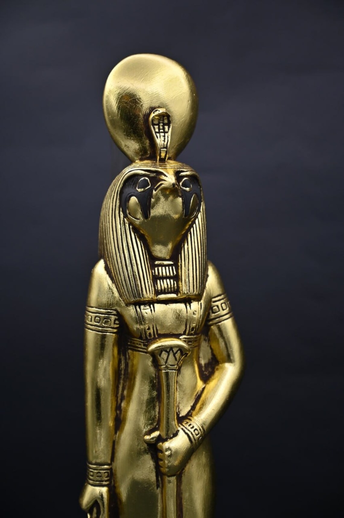 Handmade Solid Stone Egyptian God RA Statue - Mythology Sculpture - Etsy