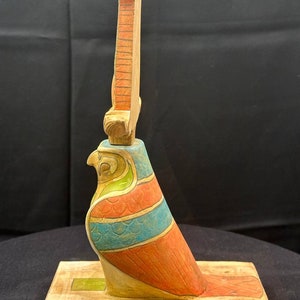 Egyptian God Sokar, God Seker Statue, Complex Conical Crown With Sun ...